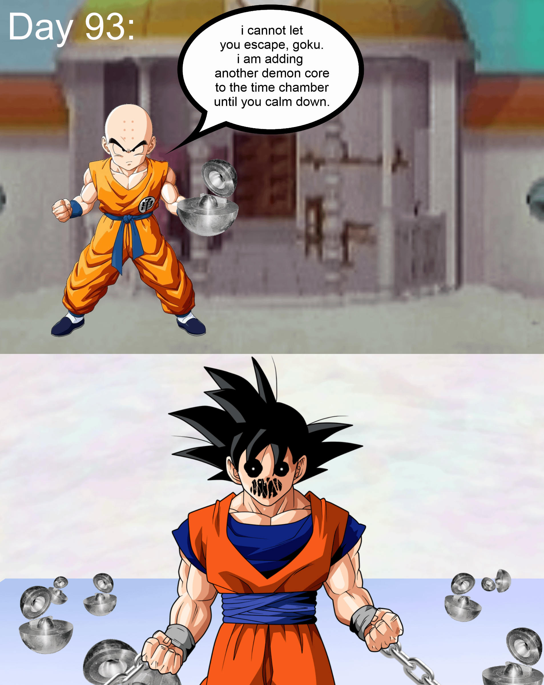What if Goku was BETRAYED and TRAPPED in the time chamber?
