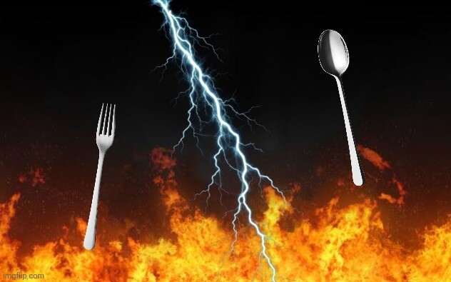 fork versus spoon